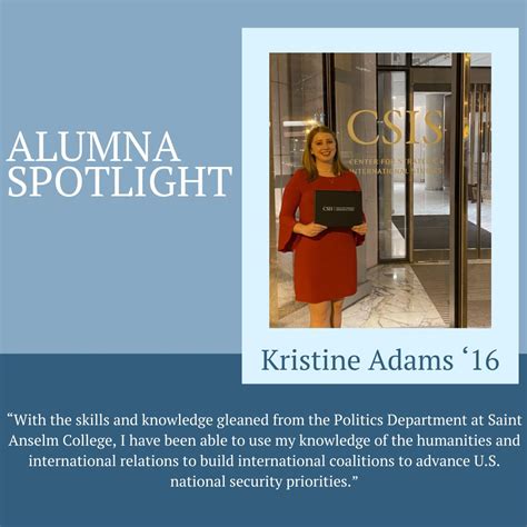 Meet Kristine Adams ‘16 Ms Adams Graduated With A Dual Honors