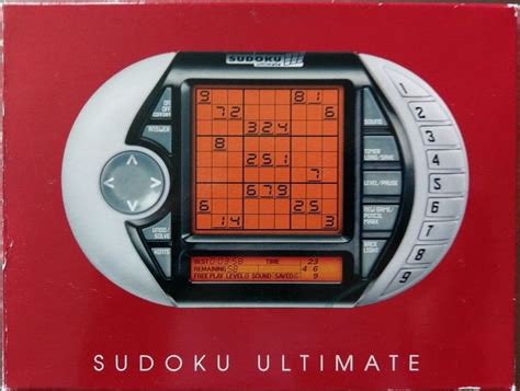 Sudoku Ultimate Electronic Handheld Lcd Travel Game With Back Light Tested Travel Games