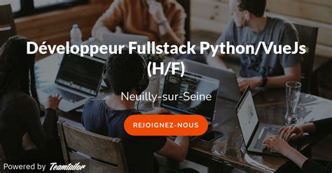Développeur Fullstack Pythonvuejs Hf Dhm It