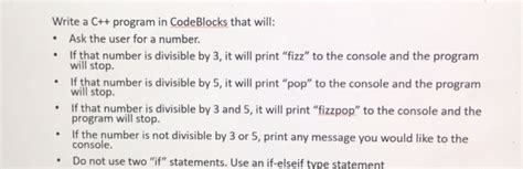 Solved Write A C Program In Codeblocks That Will • Ask