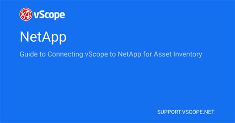 netapp vscope support page