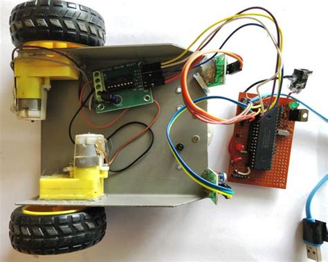 suthiwas 14 line follower robot using pic microcontroller