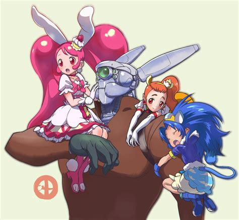 Itsuzuki Kanau Arisugawa Himari Briareos Hecatonchires Cure Custard Cure Gelato Cure Whip