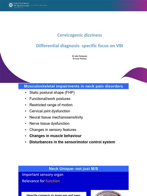 Cervicogenic Dizziness Part 1 2 Week Five Pdf
