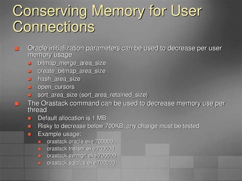 oracle memory configuration on windows server ppt download