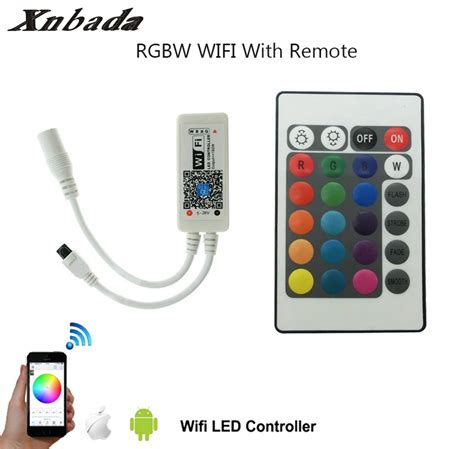 Wifi Led RGB RGBW Strip Controller Mini Wifi RF 24Keys Remote Controller With 16 Million