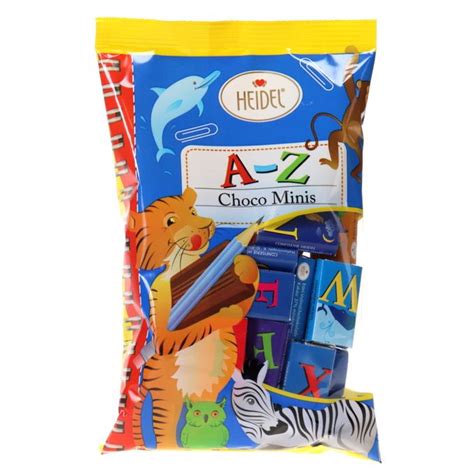 Mini Schokoladentafeln Abc 93g Von Confiserie Heidel Motatos