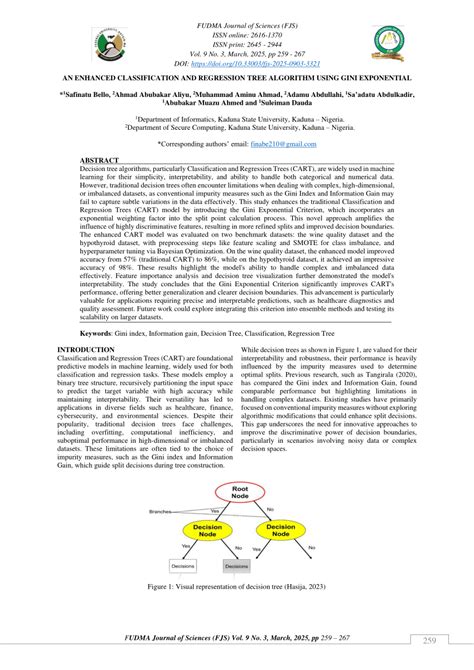 Pdf An Enhanced Classification And Regression Tree Algorithm Using