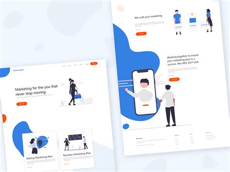 marketing website ui ux design by maryam on dribbble