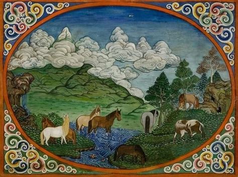 Тэнгэр ЖАРГАЛЫН НАЙМАН МОРЬ Xiii зуунаас монголчууд жаргалын найман морийг уран зураг баримал