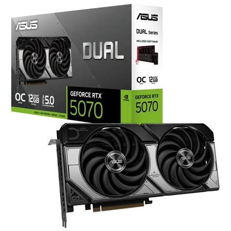 Placa Gráfica Asus Dual Geforce Rtx 5070 Oc 12gb Gddr7 Reflex 2 Rtx Ai