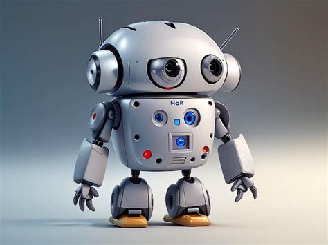 Premium Ai Image Small Robot Assistant Full Length