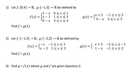 1 Let F 0 4 R G 1 3 R Be Defined By Chegg Com
