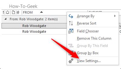 How To Format An Individual Column In An Outlook Folder