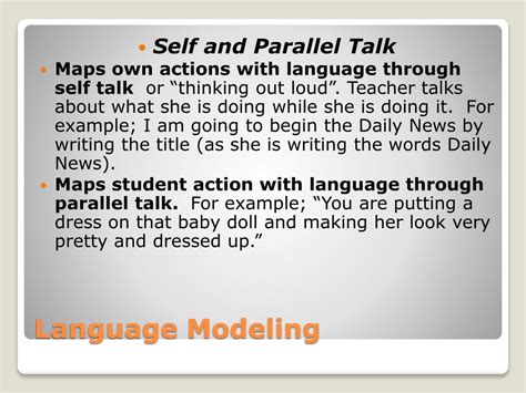 Ppt Class Instructional Support Language Modeling Powerpoint Presentation Id 4944229