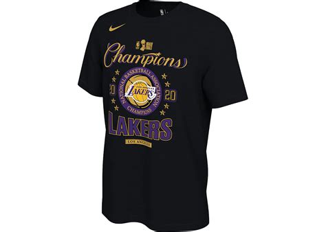 Nike Los Angeles Lakers Champions Locker Room T Shirt Black Mens