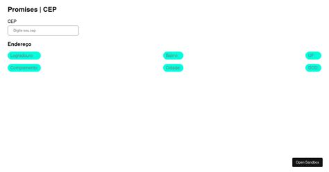 Viacep Consuming Api Codesandbox