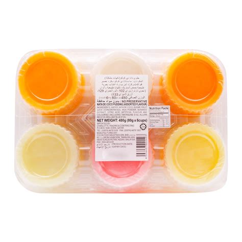 Cocon Nata Pudding Assorted 6 X 80 G Online At Best Price Lulu Ksa