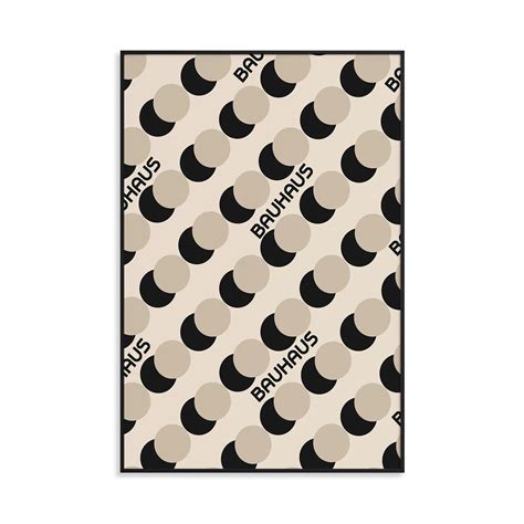 Affiche Bauhaus Scrolling Dots Couleur Beige Bauhaus Posters