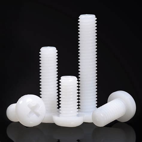 尼龙螺丝盘头圆头十字塑料螺丝塑胶尼龙螺钉m2m2 5m3m4m5m6m8l 虎窝淘