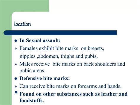 Forensic Science Bite Marks Ppt