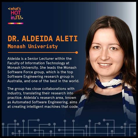 Excited To Have The Amazing Aldeida Aleti Speaking At Our Next Whats Hot In It Event On