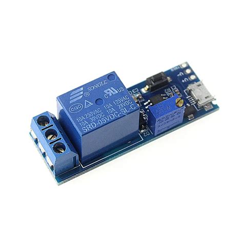 Módulo Relé Temporizador Micro Usb Trigger 5v Eletrônica Cuiabá