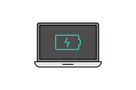Premium Vector Laptop And Battery Notification Icon Vector Design