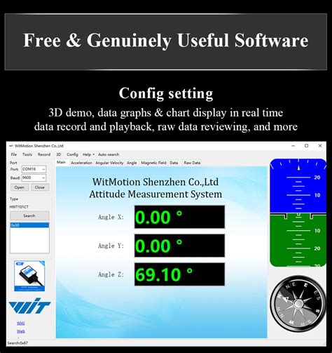 Witmotion Military Grade Hwt101ct Ttl Ip67andanti Vibration For Robot Application And Industrial