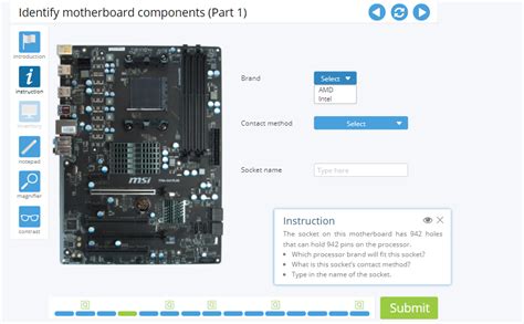 Solved Identify Motherboard Components Part Introduction Chegg