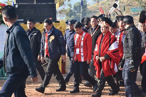 နာဂကိုယ်ပိုင်အုပ်ချုပ်ခွင့်ရဒေသ လဟယ်မြို့တွင်ကျင်းပသော နာဂရိုးရာ နှစ်သစ