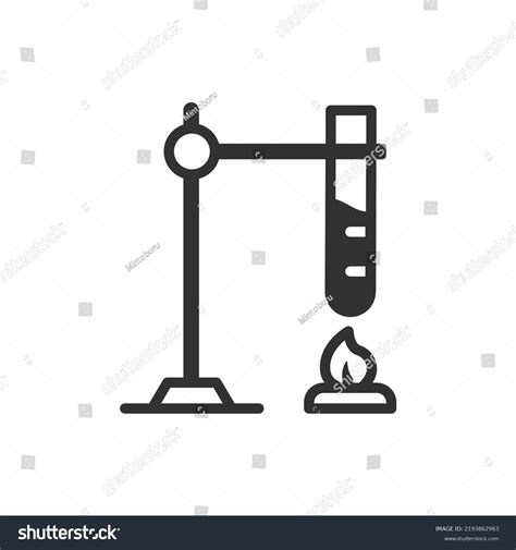 Chemical Reaction Flask On Fire Icon Stock Vector Royalty Free 2193862983 Shutterstock