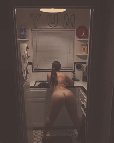 Tiffany Doing Dishes Right Yum Pic