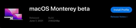 first macos monterey beta now available for developers with universal
