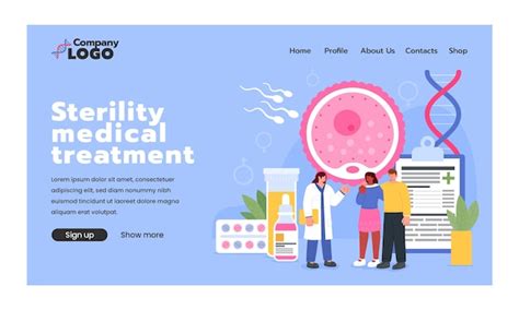 Premium Vector Fertility Clinic Template Design