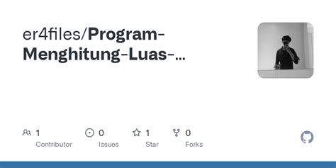 GitHub Er Files Program Menghitung Luas Bangun Datar