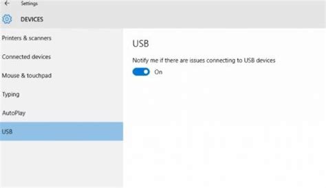 How To Turn On Or Off Notification Of Usb Issues In Windows 10