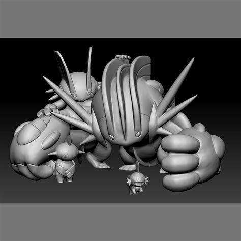 Stl File Pokemon Mudkip Marshtomp Swampert Mega Evolution・3d Print Stl File Pokemon Mudkip Marshtomp Swampert Mega Evolution・3d Print