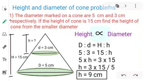 Cone Calculator Diameter And Height At Yvette Seo Blog