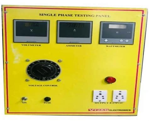 Single Phase Testing Panel V At In Silvassa ID