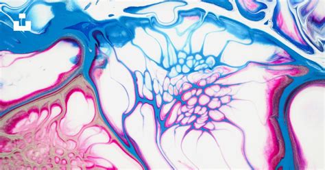 분홍색과 파란색의 꽃 추상화 사진 Unsplash의 무료 벽지 이미지