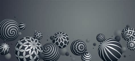 추상 구 벡터 배경 패턴으로 장식 된 비행 공의 구성 빈 복사 공간이있는 장식과 3d 혼합 다양한 사실적 지구 3차원 형태에 대한 스톡 벡터 아트 및 기타 이미지 Istock