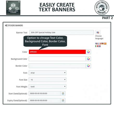 Prestashop Product Labels And Stickers Module By Fmemodules Codecanyon