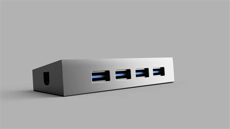 Under Desk Usb Hub Case By Suhak Download Free Stl Model Printables Com