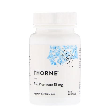 Thorne Research, Zinc Picolinate, 15 mg, 60 Capsules | By iHerb
