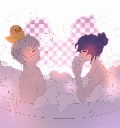 Mixed Sex Bathing Danbooru