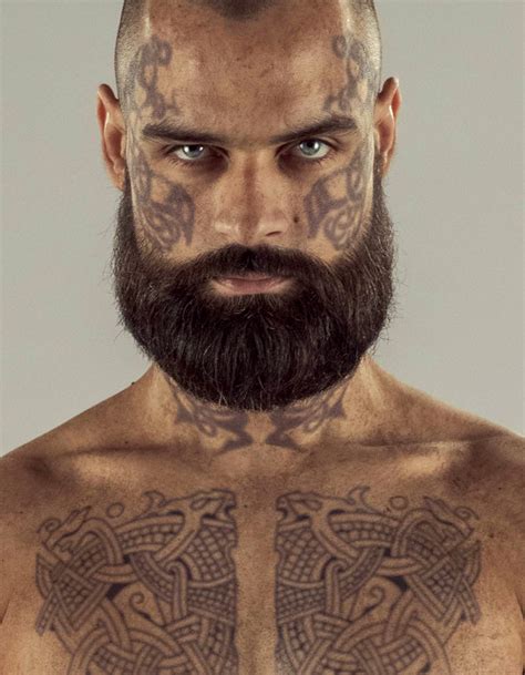 Viking Face Tattoo Temporary