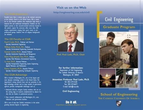 Graduate Civil Engineering Brochure The School Of Engineering