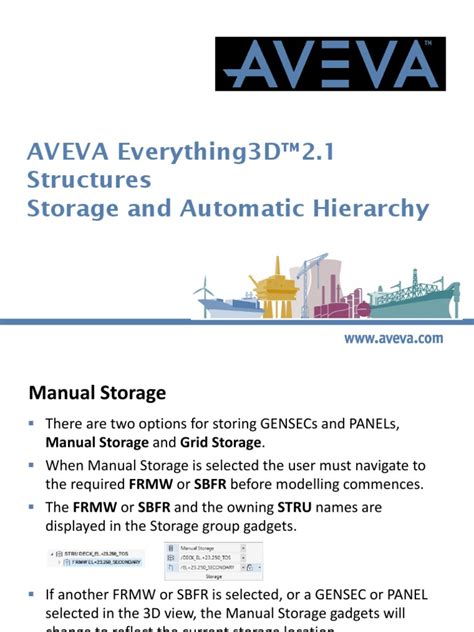 Aveva E3d 02 Mvc Structures 7 Storage And Automatic Hierarchy Pdf