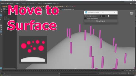 Artstation Move To Surface Object Alignment Tool For Autodesk Maya Resources